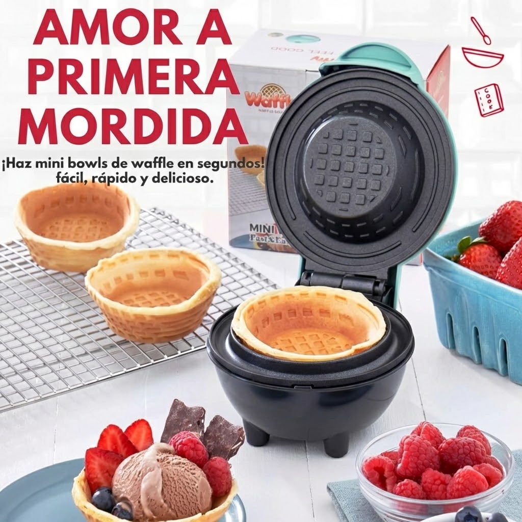 WAFFLY waffles en forma de bowl – Waffly