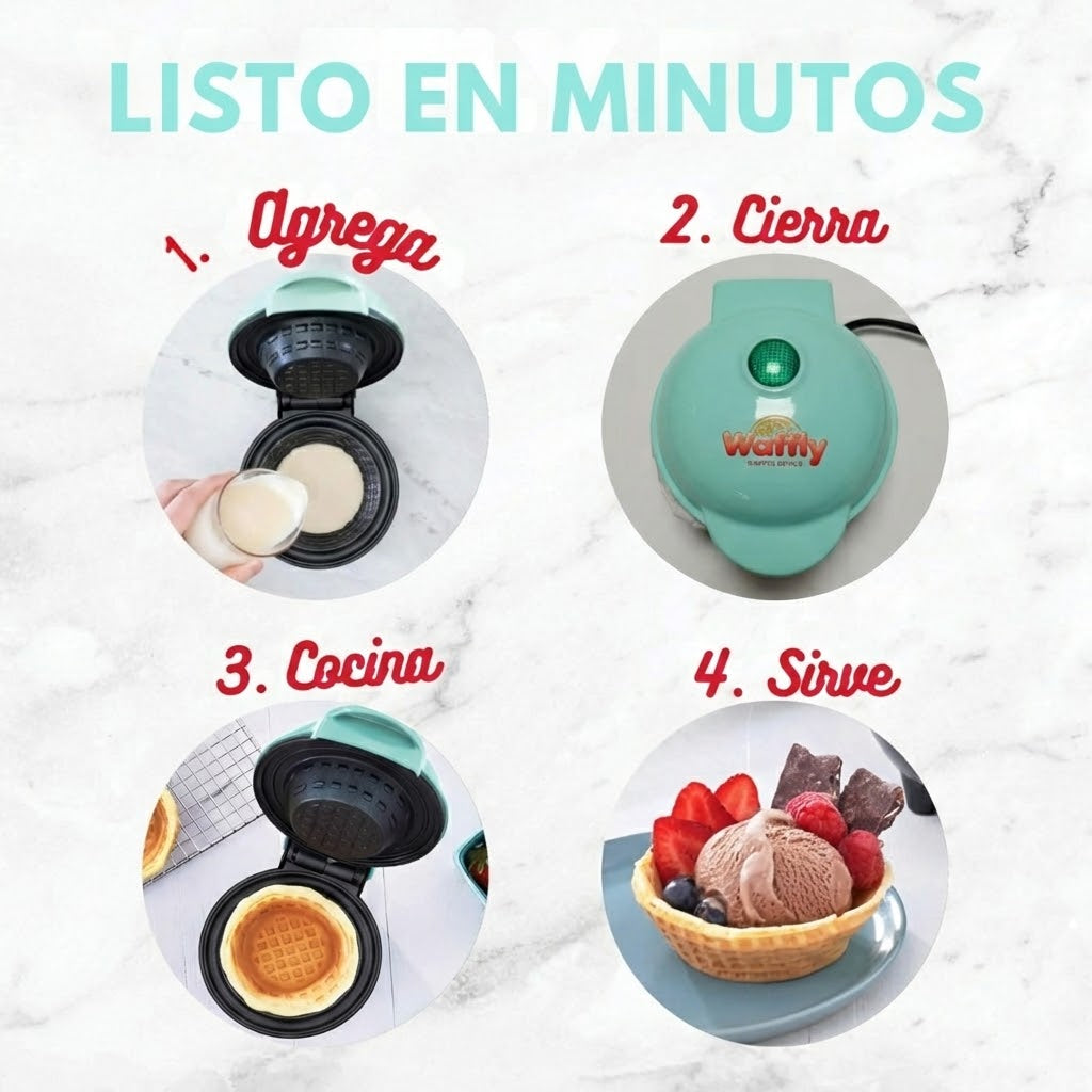 WAFFLY waffles en forma de bowl – Waffly